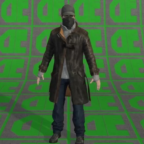 Aiden Pearce Man Character Free 3d Model Dae Obj Open3dmodel