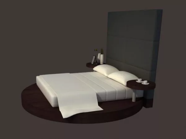 Modern Designs Hotel Bed Free 3d Model Max Vray Open3dmodel