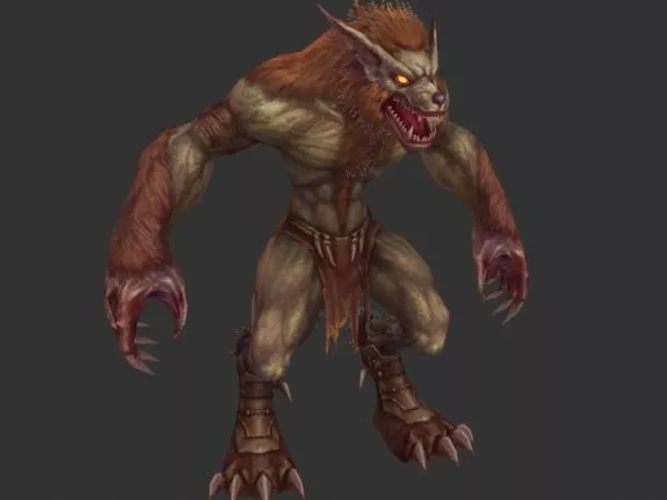 Werewolf Monster Character Free 3d Model Max Vray Open3dmodel