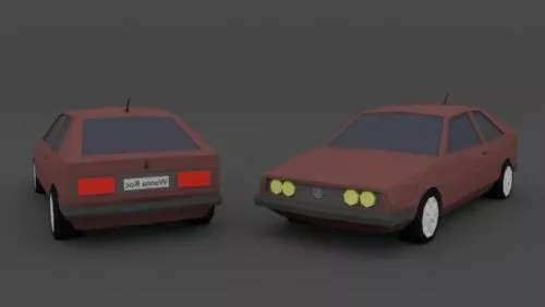 Volkswagen Sedan Car Lowpoly Free 3d Model - .Blend - Open3dModel Volkswagen Sedan Car Lowpoly Free 3d Model - .Blend - Open3dModel