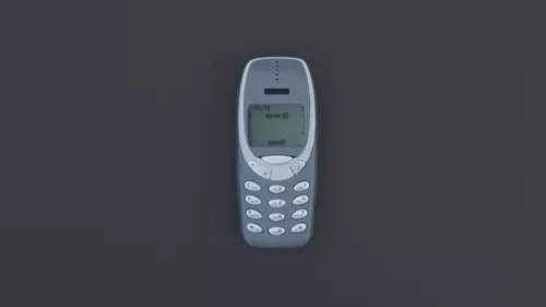 Nokia 3310 Phone Free 3d Model Fbx Obj Open3dmodel