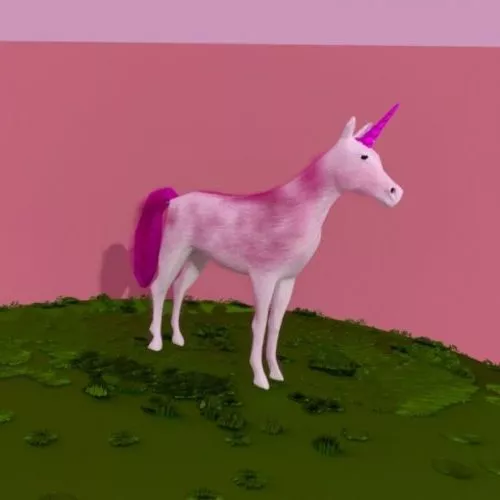 Pink Unicorn Lowpoly Free 3d Model - .Blend - Open3dModel Pink Unicorn Lowpoly Free 3d Model - .Blend - Open3dModel