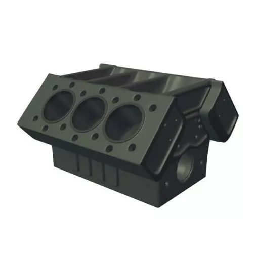 Engine V6 Block Free 3d Model Obj Stl Open3dmodel