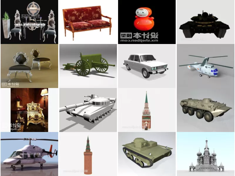 Top 23 3ds Max Russian 3D Models for Rendering Newest 2022 - Open3dModel
