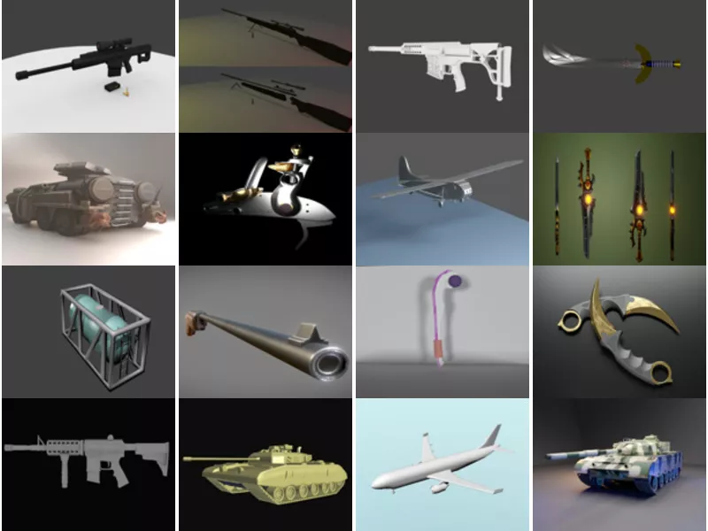 Top 22 Blender Weapon 3d Models Stuff Newest 2022 Open3dmodel