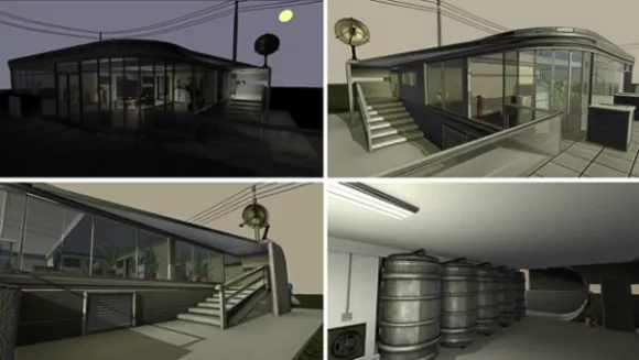 Small Warehouse Building Free 3d Model - .Blend - Open3dModel Small Warehouse Building Free 3d Model - .Blend - Open3dModel