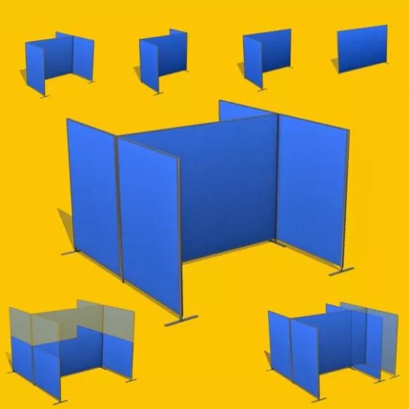Office Partition Module Free 3d Model Poser Open3dmodel