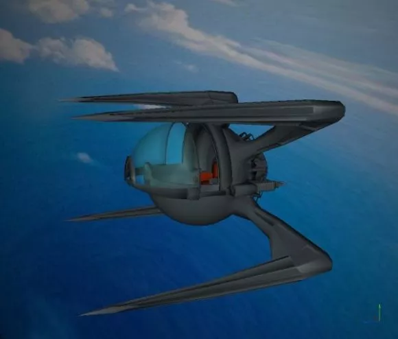 Scifi Krab Spaceship Free 3d Model Obj Open3dmodel