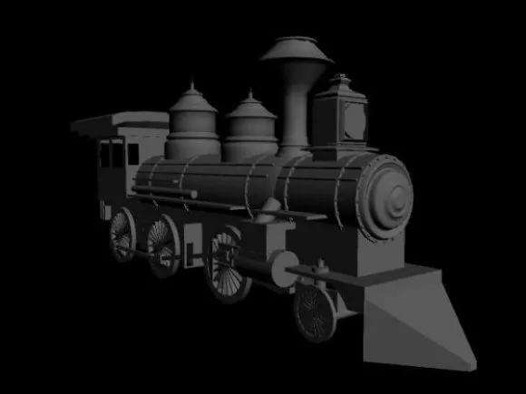 Locomotive Train Lowpoly Free 3d Model - .Ma, Mb - Open3dModel Locomotive Train Lowpoly Free 3d Model - .Ma, Mb - Open3dModel