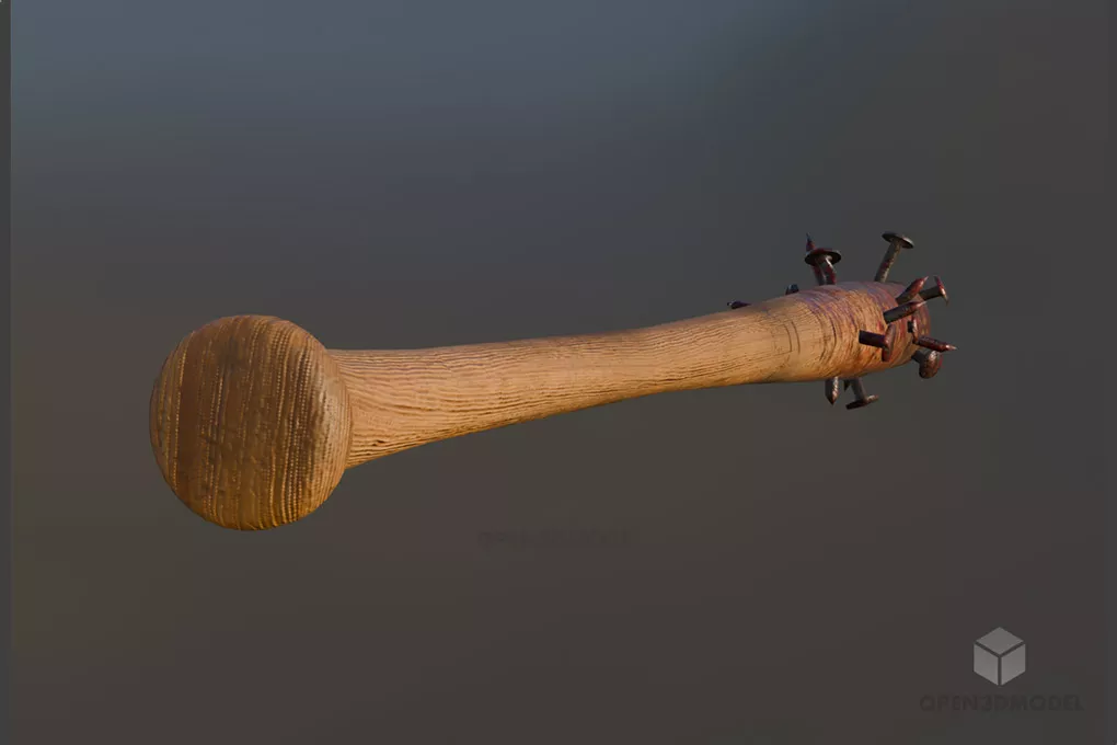 Baseball Bat Weapon Free 3d Model Blend C4d Dae Fbx Max