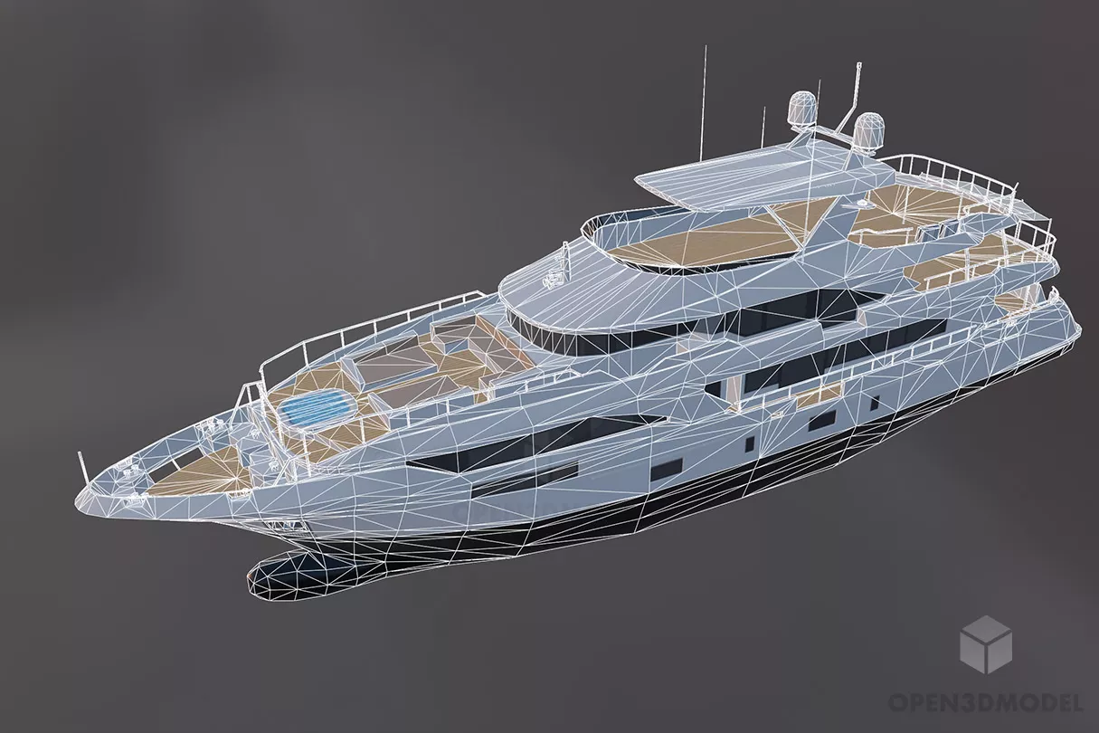 Traveller Yacht Ship Free 3d Model Fbx Open3dmodel
