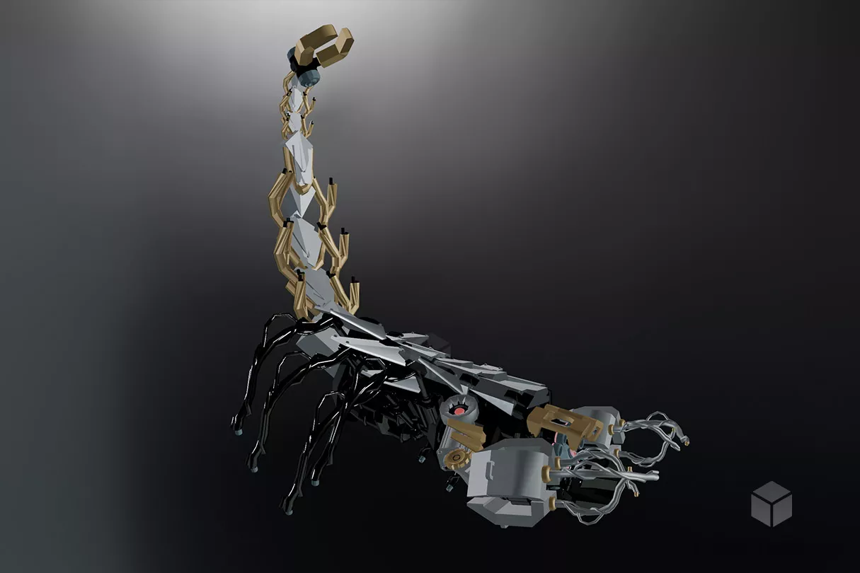 Robot Scorpion Scifi Bot Free 3d Model Blend C4d Dae Fbx